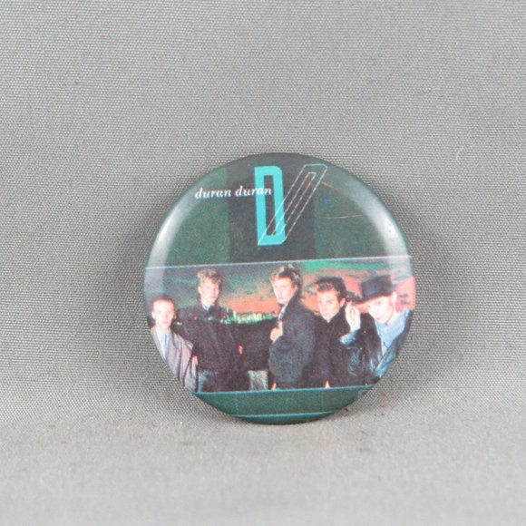 Accessories | Vintage Band Pin Duran Duran Group Picture 198s Celluloid ...